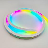 China Addressable  Silicone 12v Flex 5m Neon Light Strip Dream Color RGB 16 X 16MM DIY Words for sale