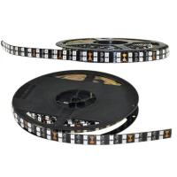 China 12V Black PCB Double Row 5050 LED Strip 60LEDs/M 120LED/M DC12V for sale