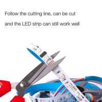 China High Bright DC24V Addressable LED DMX Lighting 512 12v Addressable Rgb Led Strip For Bars KTV ETC for sale