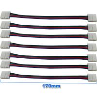 China Led Strip Light Connectors 4 Pin 10mm Width  Led Accessory Solderless Extension Cable Wire for sale