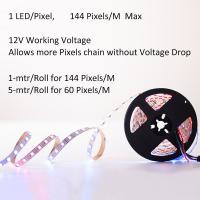 China Ws2815 Digital Rgb Led Strip Individual Addressable Daul Data Signals 60 LEDs 144 Pixels for sale