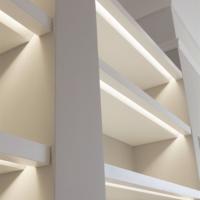 China Kitchen Bar Cabinet Ceiling Edge Lighting Strip Alu U Shape Channel Recessed Drywall Plaster for sale