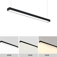 China Aluminum 5000Lm Ceiling Edge Lighting Suspended Pendant Linkable Led Ceiling Down for sale