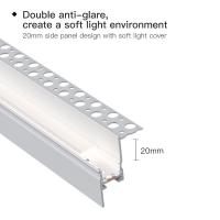 China Modern Recessed LED Aluminum Channel Light Ceiling LED Wall Washer Lighting 9.5W/M Aluminum Profile Linear Strip Light for sale