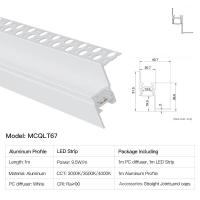 China Modern Recessed LED Aluminum Channel Light Ceiling LED Wall Washer Lighting 9.5W/M Aluminum Profile Linear Strip Light for sale