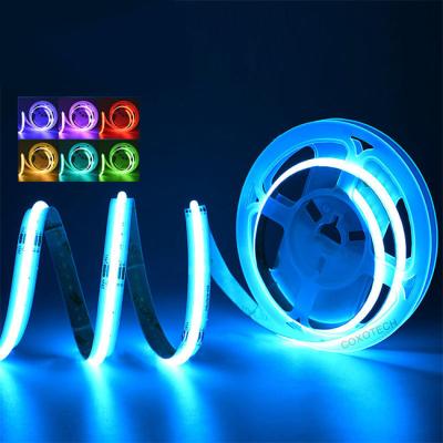 China RGB COB Waterproof LED Flexible Strip Battery Powered Rgb Led Strip 10MM Ce for sale