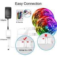 China 60Leds/M 5050 Rgb Smart LED Strip Lights 5m 10m 15m App Control Remote For Bedroom for sale
