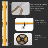 China 2023 COB LED Strip 480leds 2700K 3000K 4000K 6000K Dotless Flexible Tape Light for sale