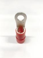 China Ring Terminals Brazed Seam For AWG 38 / Stud Size 8 Mm²  Insulated Electro-tin Plated Electrolytic Copper RNYB for sale