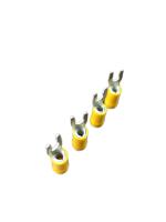 China PVC Spade Terminals Half High Insulated Electro-tin Plated Electrolytic Copper Terminals With Half High Insulation for sale