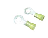 China Nylon Ring Terminals with ferrule which strengthen the pulling force Copper, Terminals With Half High Insulation for sale