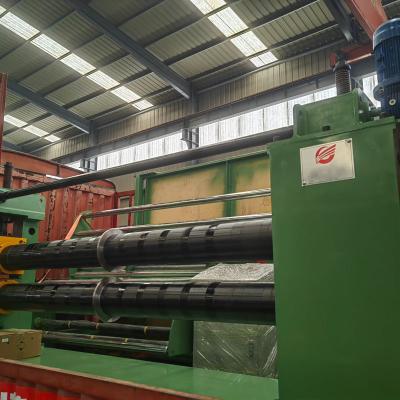China Coil Slitting Machine with 0.15-25mm Thickness Range 508mm Coil Inner Diameter and Tungsten Carbide Blades for sale