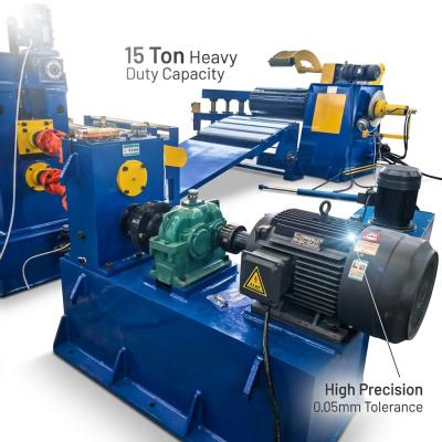 China Precision Steel Coil Slitter with ±0.1mm Accuracy Hydraulic Or Pneumatic Recoiler and PLC Control for sale