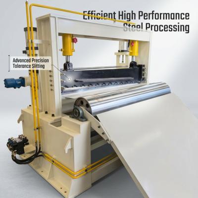 China Manual Uncoiling Type Coil Slitting Machine with 5000 Kg Weight and 20~60m/min Operation Speed for Heavy Duty Metal Sheet Cutting for sale