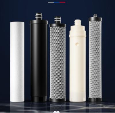 China 220V 5 Stage Stainless Steel Water Purifier T33 Post-carbon Filter Wall Mounted for sale
