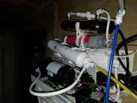 China 75 GPD RO Drinking Water Filtration System with Booster Pump and 4.0G Pressure Barrel for sale