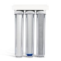 China Powerful 3 Stage Whole House Water Filter System with Activated Carbon Filter Housing for sale