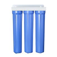 China Powerful 3 Stage Whole House Water Filter System with Activated Carbon Filter Housing for sale