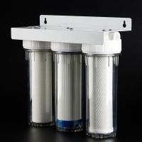 China NO App-Controlled 20 Inch Clear Filter Housing for Household Three-Stage Preconditioning for sale