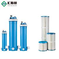 China PP Blue white 10*4.5inch High Flow Above Ground Swimming Pool Cartridge Filter System for sale