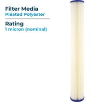China 20inch*2.5inch Swimming Pool Filter Cartridge with PES Membrane and Polyester Fabric for sale