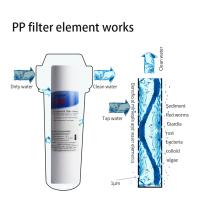 China Large Filtration Flow 10 Inch 20 Inch 1 Micron 5 Micron PP Melt Blown Filter Cartridges for sale