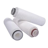 China Pure Water Treatment System 10 Inch Pleated PES Membrane Filter Cartridge Replacement for sale