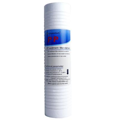China 10 Inch/9.88 Inch 1 Micron Groove PP Melt Blown Filter Cartridge For Water Filtration for sale