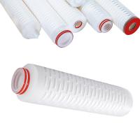 China PP Fibre Membrane 10 Inch Pleated Filter Cartridge Accessories for Water Dispenser for sale