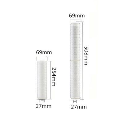 China 20 Inch Universal Pleated Filter Element for Water Purification and Wine Filtration for sale