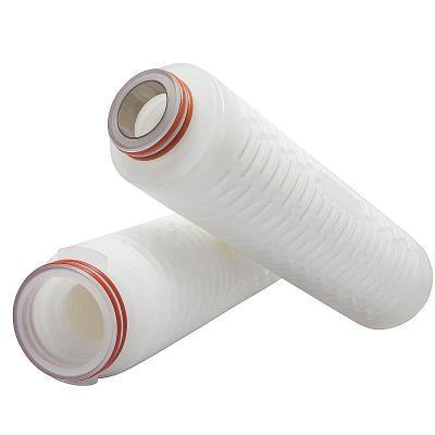 China International 222 226 Flat Seal Fin Polypropylene PES Membrane Pleated Filter Cartridge for sale