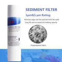 China 10/20inch 1/5 Micron PP Melt Blown Water Filter Cartridge for Home Water Purification for sale