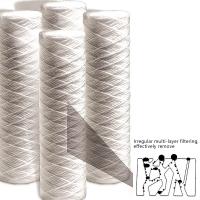 China Huiston 20 Inch 5 Micron Winding Industrial Filter Cartridge White for Water Treatment for sale