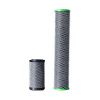 China Green 20 Inch CTO Scale Inhibiting Activated Carbon Filter Cartridge for Household Water Purifiers for sale