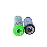 China Green 20 Inch CTO Scale Inhibiting Activated Carbon Filter Cartridge for Household Water Purifiers for sale