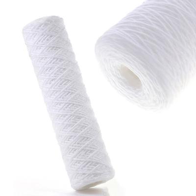 China Farms 10 Inch Winding Filter Core Cotton Wire Electroplating Filter Fiber Laser Cutting Syrup Filter for sale