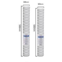 China 10 20 inch Polypropylene Bleached Cotton Fiber Glass PP Sediment String Wound Water Cartridge for sale