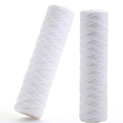 China Food Filter Function PP Yarn String Wound Filter Cartridge with Lightweight Design for sale
