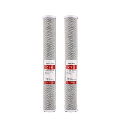 China 20in*2.5 Carbon Activated CTO Filter Cartridge for Household Water Filtration System for sale