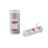 China Pre-Activated Carbon CTO Filter Cartridge White Blue Shell Material Food Grade Polypropylene for sale