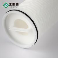 China Pleated Filter Cartridge for R. O. Pre Filtration 10 Inch High Flow Rate 0.2 um 3.0 Micron for sale