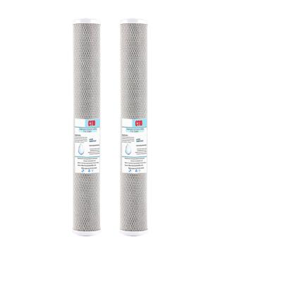 China 20 Inch Flat Mouth Compressed Carbon Filter Element for Commercial Pure Water Machine for sale