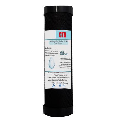 China 10 Micron 10 20 Inch CTO Carbon Block Filter Cartridge for Water Filtration System for sale