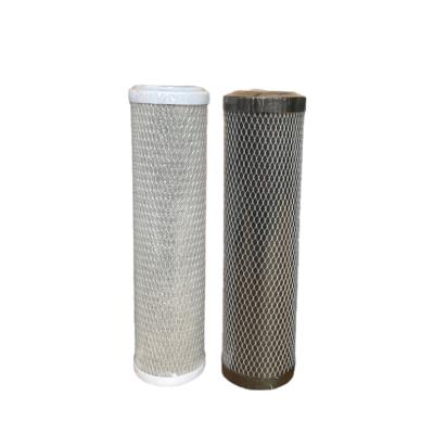 China 10 Inch Cto Compressed Activated Carbon Rod Pure Water Machine Front Filter Cartridge for sale