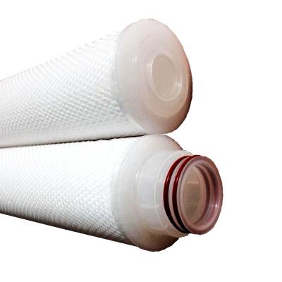 China 40 Inch 0.1 Micron Large Flow Pleated Water Filter Element for Industrial Filtration for sale