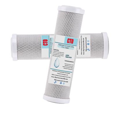 China 10inch CTO Coconut Shell Activated Carbon Block Filter Cartridge for Effective Removal for sale
