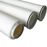 China Food Beverage 20inch 40inch High Flow Pleated Filter Cartridge for Except Rust Wastewater Treatment for sale
