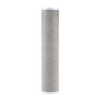 China Commercial Water Vending Machine Filter 20 Inch Compressed Activated Carbon Cartridge for sale