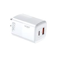 China Super Fast 65w GaN Charger Type C Dual Port QC3. 0 Quick Charging for sale