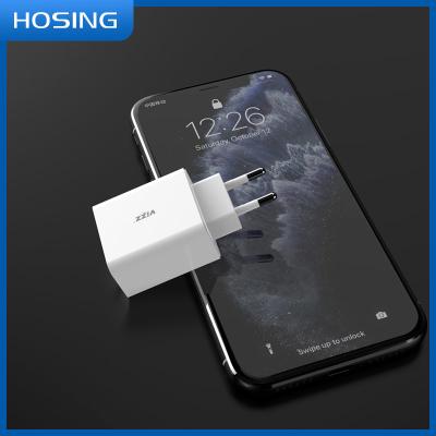 China Stable EU US 18W Home Travel Mobile Phone 50g PD Fast Phone Chargers for sale